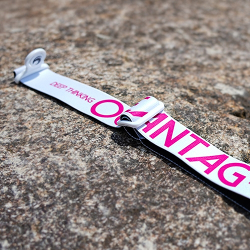 [오션테그/OCEANTAG] 오션테그 스노클링 마스크 밴드 스트랩 화이트 핑크 - 물이좋다